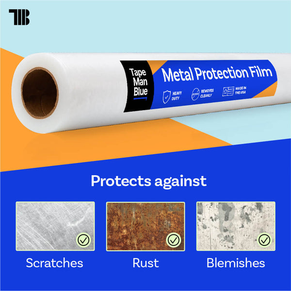 Temporary Stainless Steel Protection Film | TapeManBlue