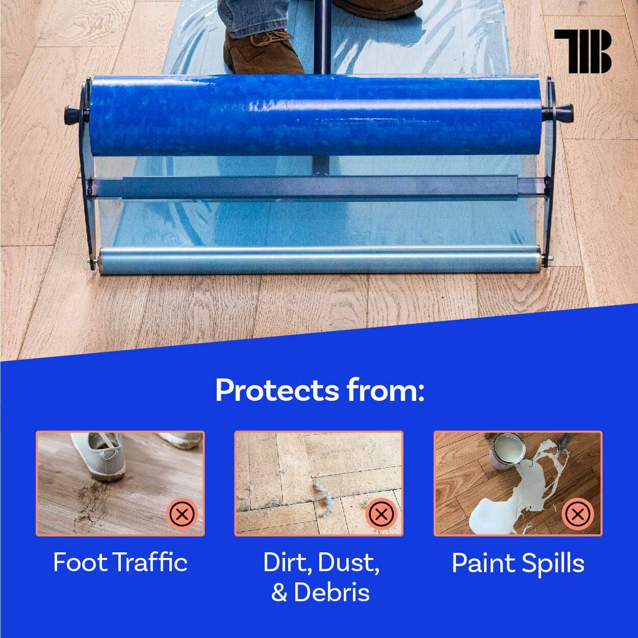 Temporary Surface Protection Film | Free Shipping | TapeManBlue