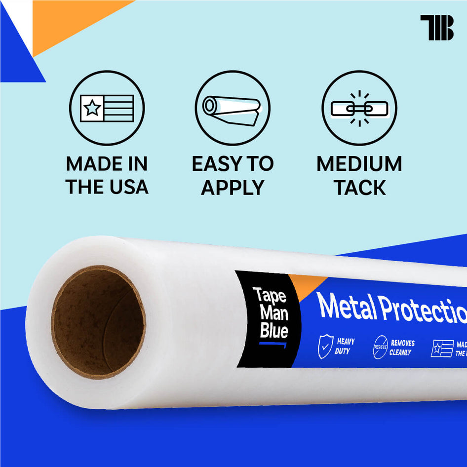 Temporary Stainless Steel Protection Film | TapeManBlue