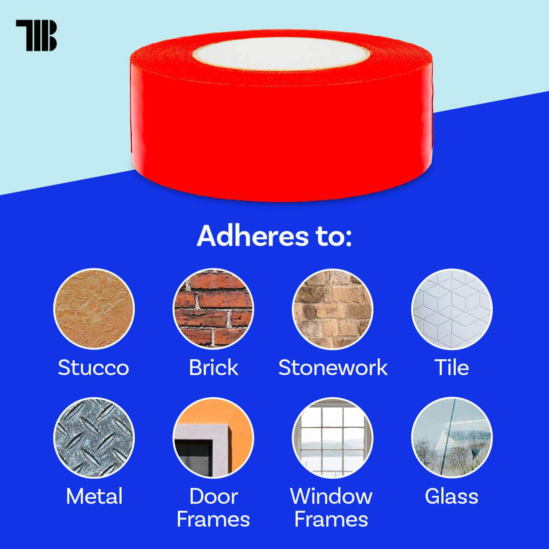 Red Stucco Tape - Bulk Discount, Free Shipping | TapeManBlue