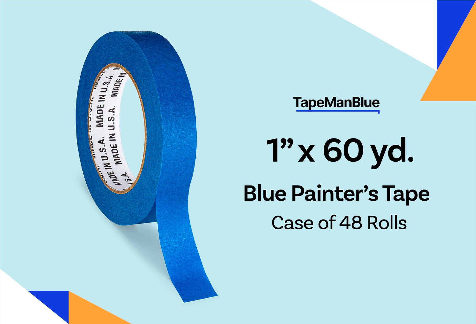 Blue Painter's Tape - Free Shipping, American Made | TapeManBlue