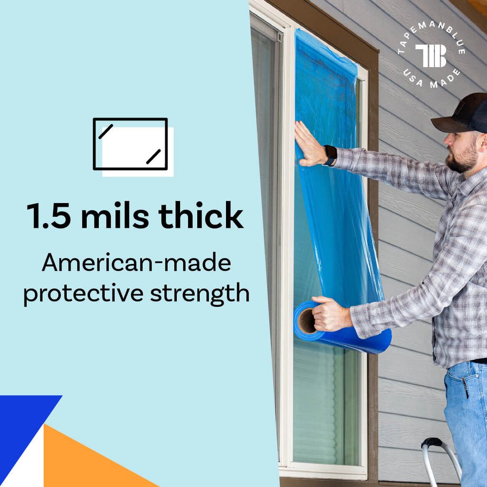 Window Protection Film | Glass Protection Tape | TapeManBlue