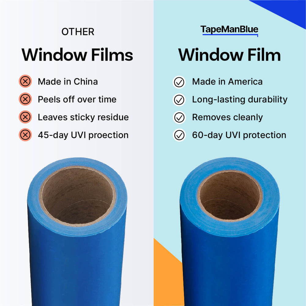 Window Protection Film | Glass Protection Tape | TapeManBlue