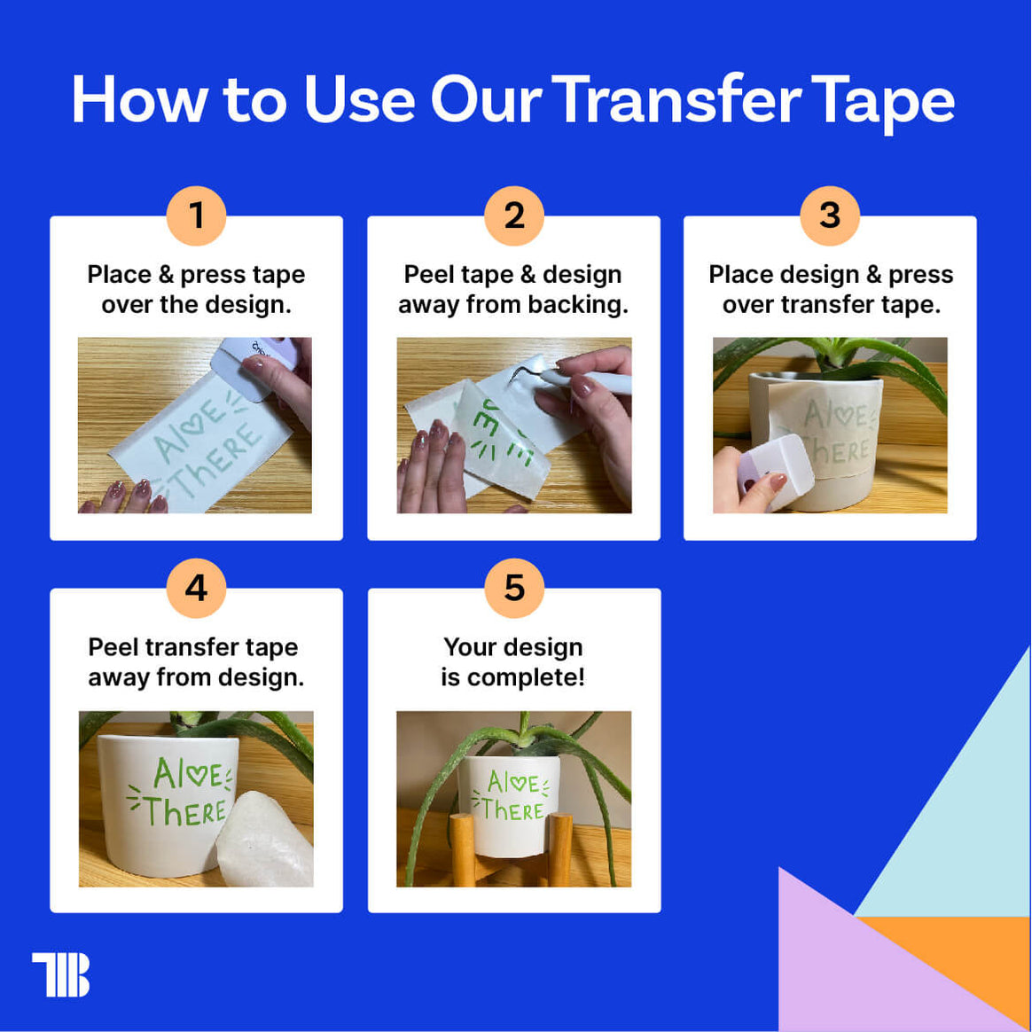 TapeManBlue Transfer Tape for Vinyl | Free Shipping | USA Made
