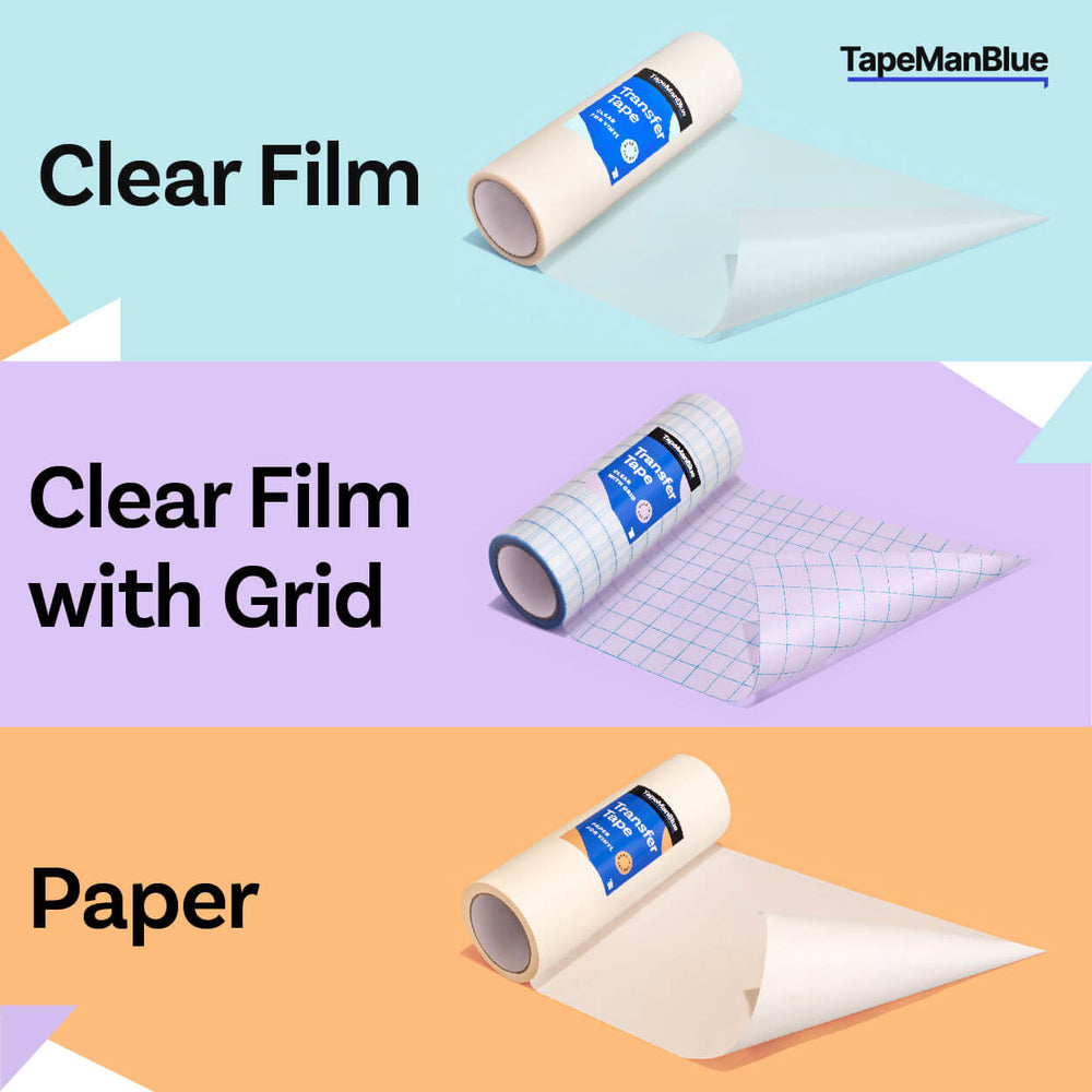 TapeManBlue Transfer Tape for Vinyl | Free Shipping | USA Made